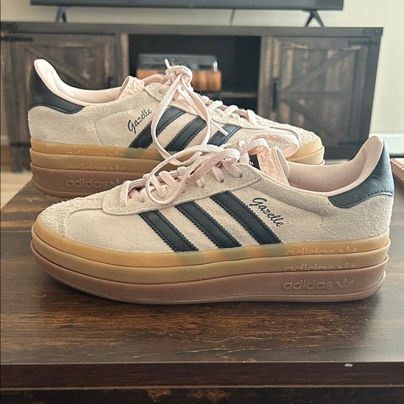 adidas | Shoes | Adidas Womens Platform Shoes In Cream And Black | Poshmark